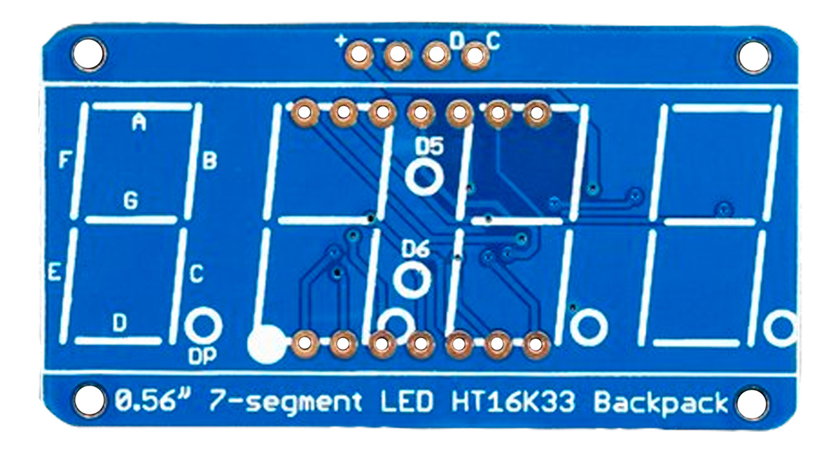 Adafruit 7 Segmentos Led Ht16k33 Matrix Backpack